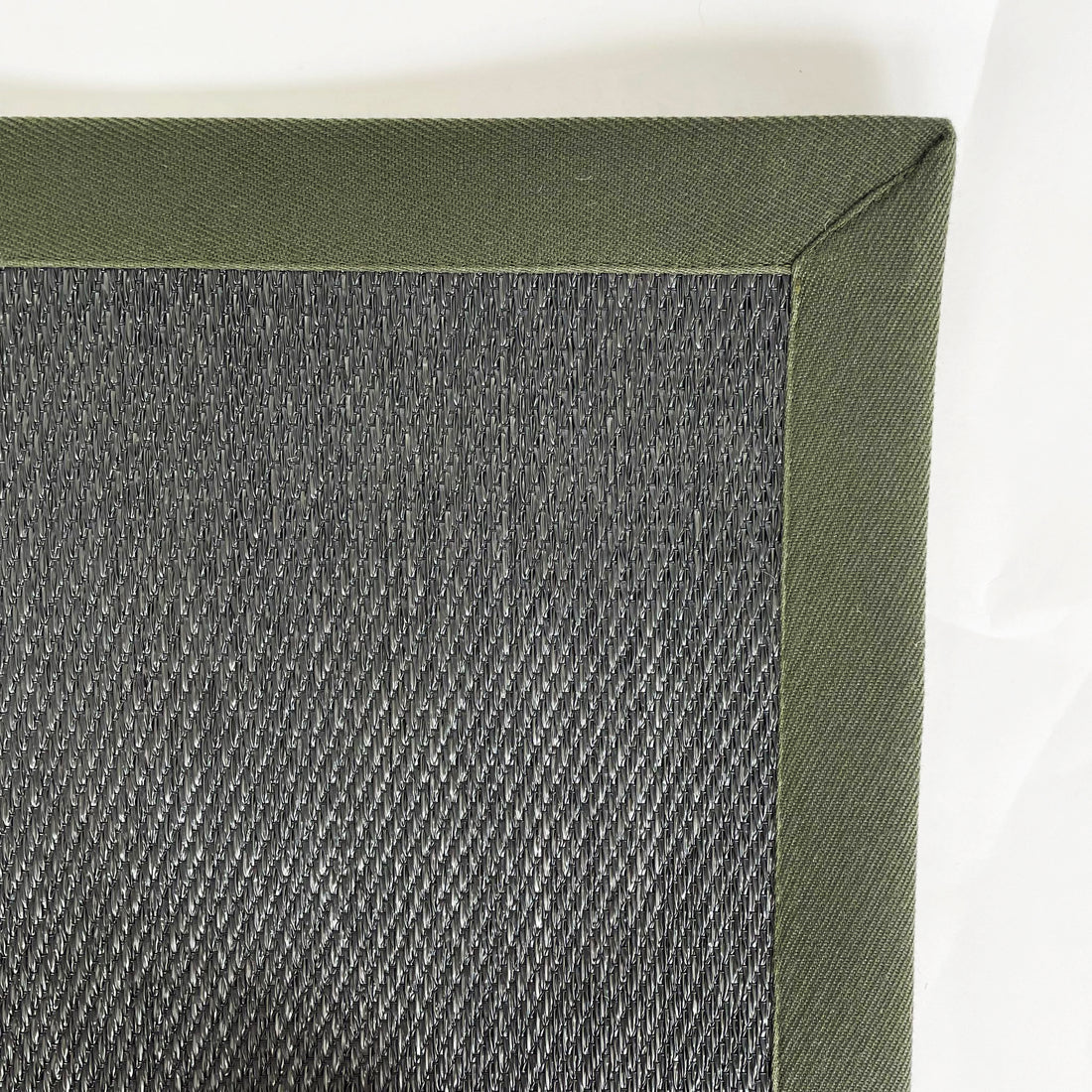 Jet Rug with Lichen Binding | Practical Rugs